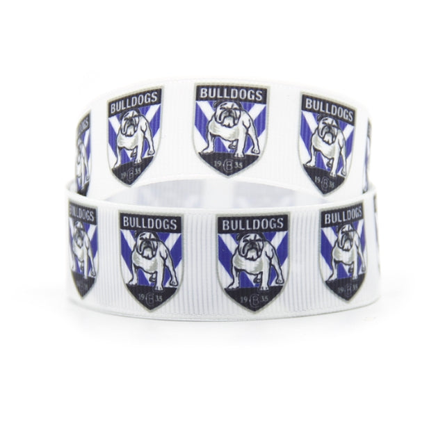 Rugby Bulldog 7/8" Ribbon | Dancing In Ribbon