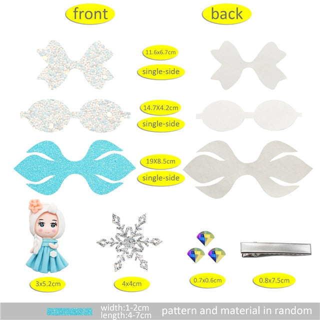 Pre Cut Cold Blonde OTT Faux Leather Bow | Dancing In Ribbon