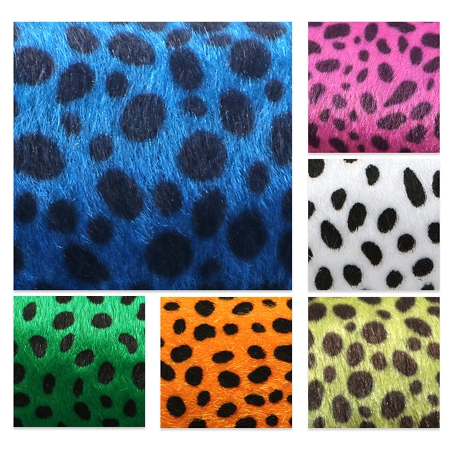 Leopard Print Furry Light Faux Leather Full Sheet Pack of 6 | Dancing ...