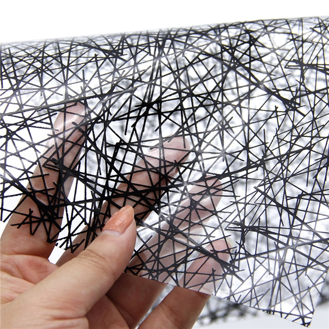 Strips Black Transparent Sheet | Dancing In Ribbon