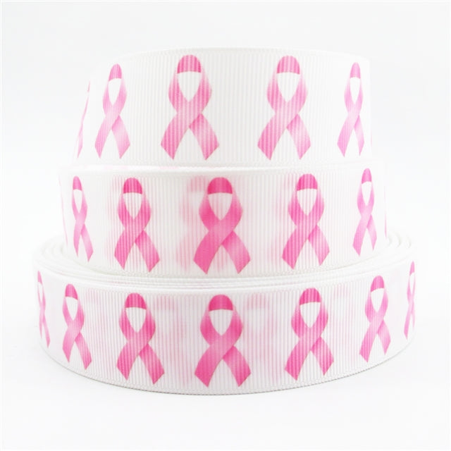 Pink Ribbon BCA 1" Ribbon | Dancing In Ribbon
