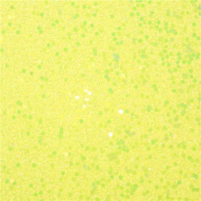 Yellow Fine Glitter with Yellow Chunky Glitter Double Sided Sheet ...